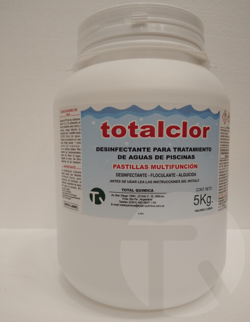 CLORO EN PASTILLAS MULTIFUNCION (200 GRS) X 5 KGS | Total Química
